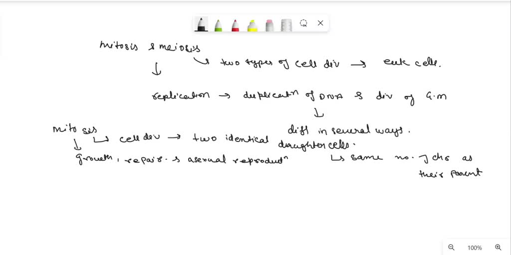 SOLVED: Part 1: Explain the similarities and differences between mitosis and meiosis and give an ...
