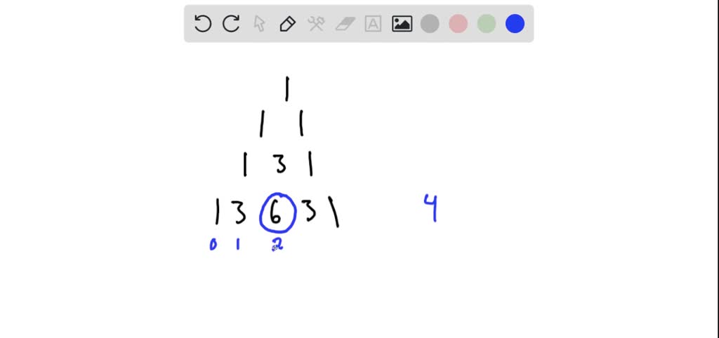 Solved For A Set Of Four Objects Find The Number Of Different Subsets Of Size 2 Use Row 4 Of