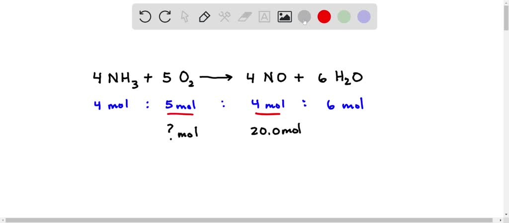 SOLVED: Ammonia, NH3, and oxygen can be reacted together in the ...
