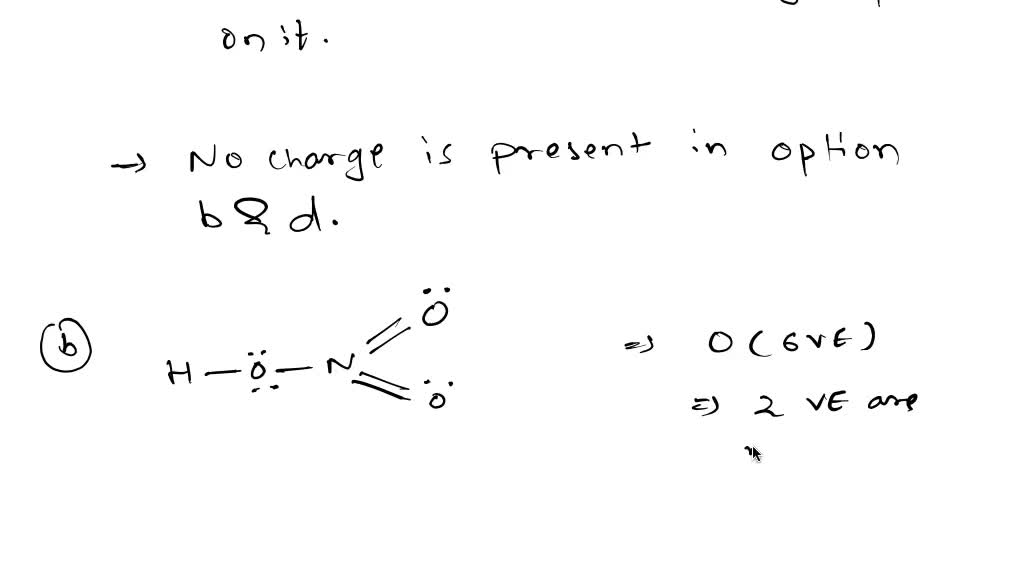 SOLVED: Which is the correct Lewis structure for nitric acid, HNO3? 1 ...