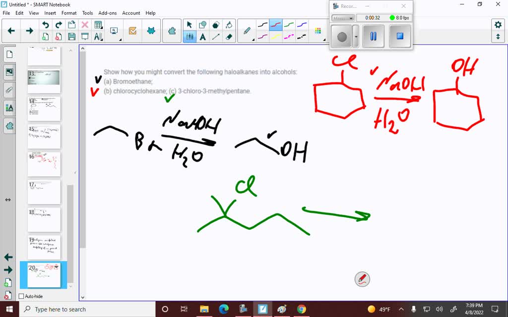 SOLVED: Show how you would accomplish the following synthetic conversions by adding an ...