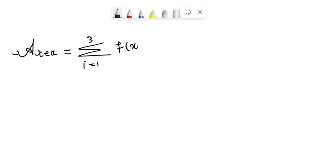 SOLVED: Question 26 Approximate the area under the curve u= from =3 to ... SOLVED: Question 26 Approximate the area under the curve u= from =3 to ...