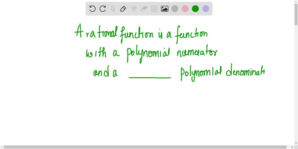Solved Definition A Rational Function Is A Function F That Can Be 5247
