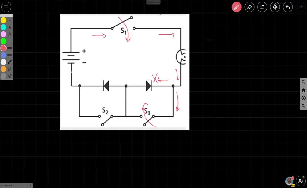 SOLVED: Jika sakelar S1, S2, dan S3 pada rangkaian seperti gambar disambung, maka lampu L1, L2 ...