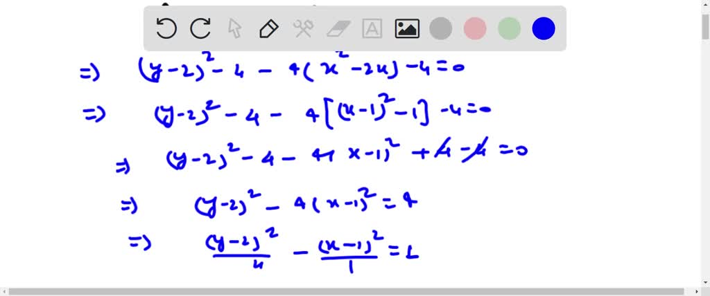 SOLVED: here is the equation of one of the conics. show all work needed ...
