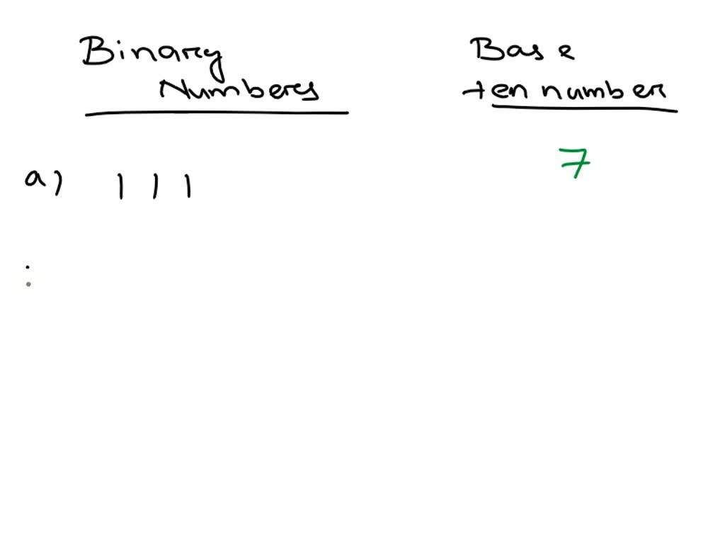 SOLVED: 6.The binary number,1110 1010 represents what number in decimal notation? a.234 b.1,311 ...