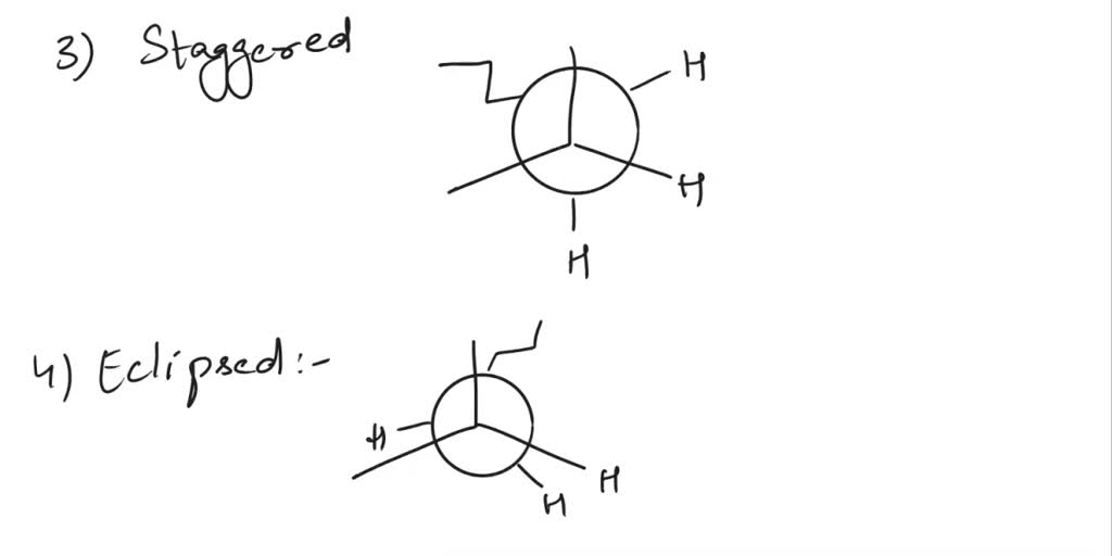 SOLVED: 'Draw a potential energy diagram utilizing Newman Projections for the rotational ...