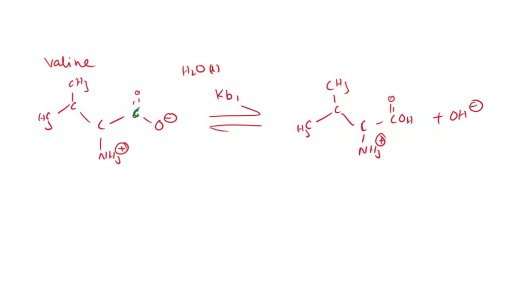 SOLVED: 'Modify the structure of the amino acid valine to complete the reactions corresponding ...