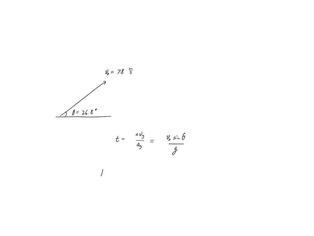 SOLVED: A projectile is launched from the ground with a velocity of 38 ...