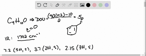 draw the structure of a a compound of molecular formula c10h12o2 from ...