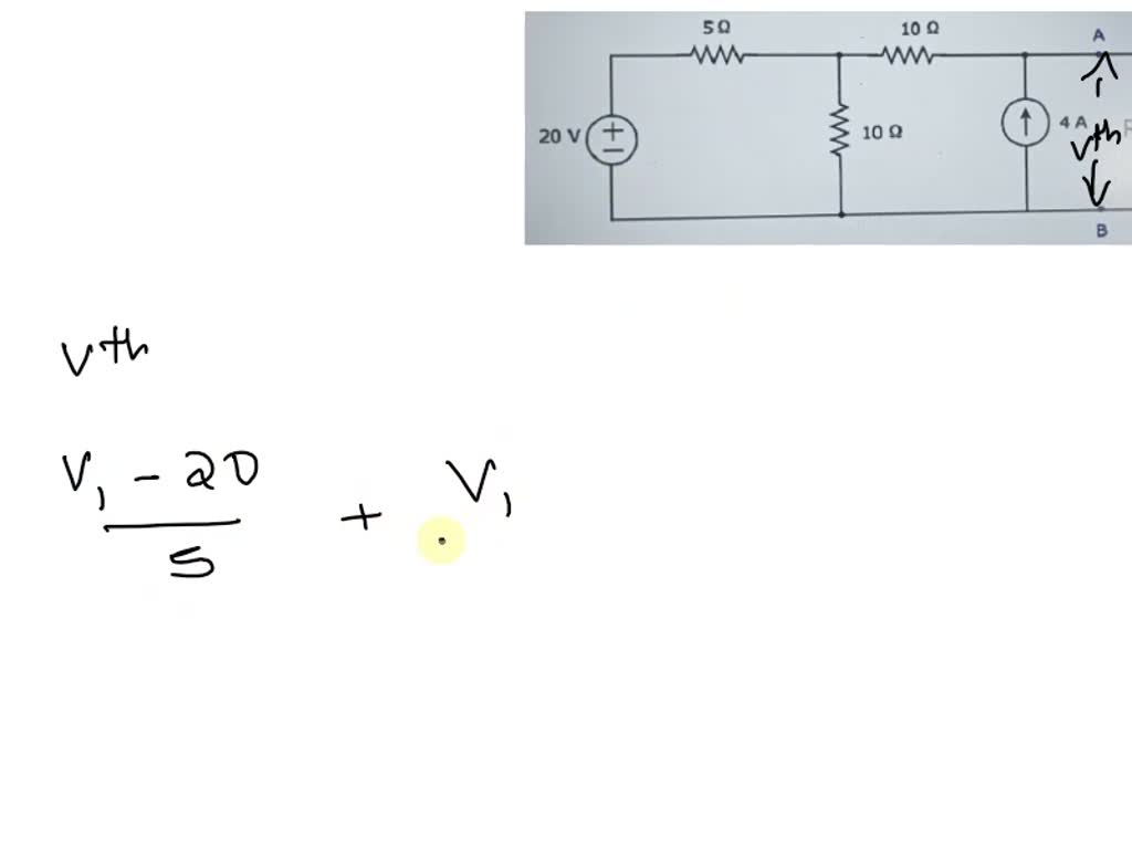 SOLVED: Texts: 3) In the following circuit: a) Find the Thevenin equivalent between terminals a ...