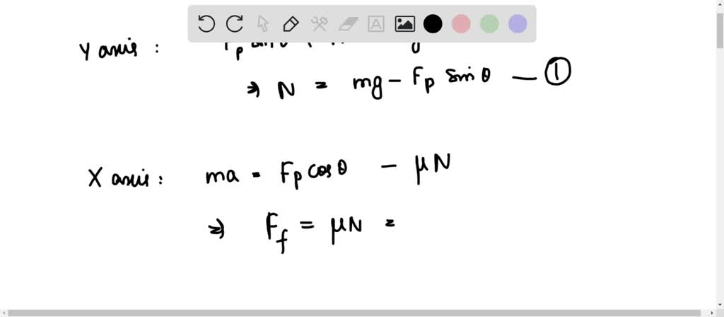 SOLVED: The 10.0-kg box is now pulled along a horizontal surface by a force of 40.0 N applied at ...