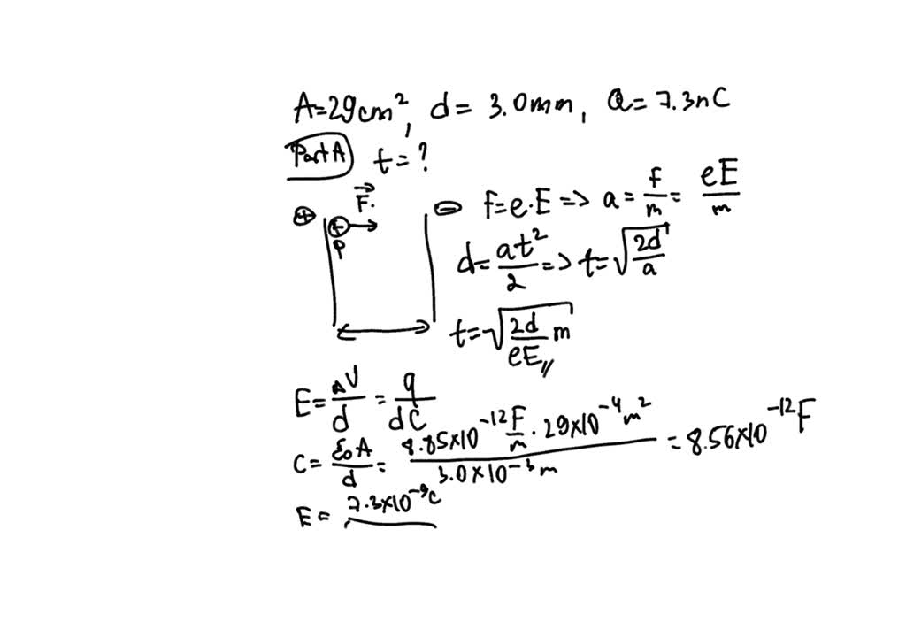 SOLVED: Review Constants FemtocapJoule A parallel-plate capacitor ...