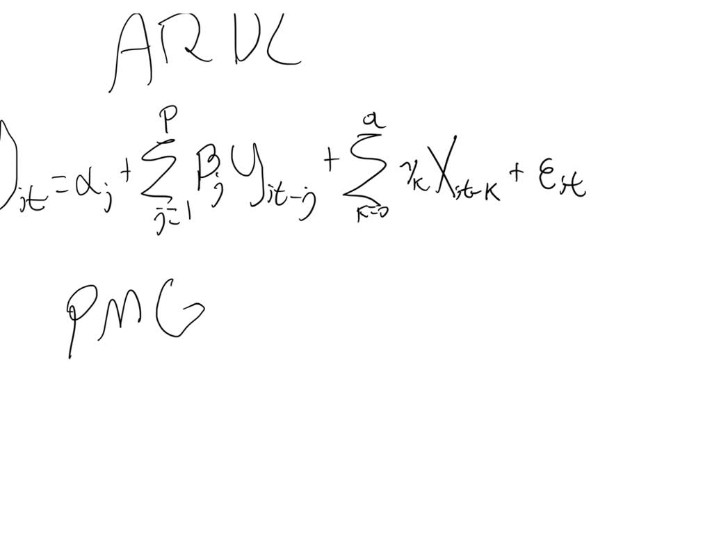 SOLVED: What is the relationship between the ARDL model on PMG, MG, and DFE in panel data and ...