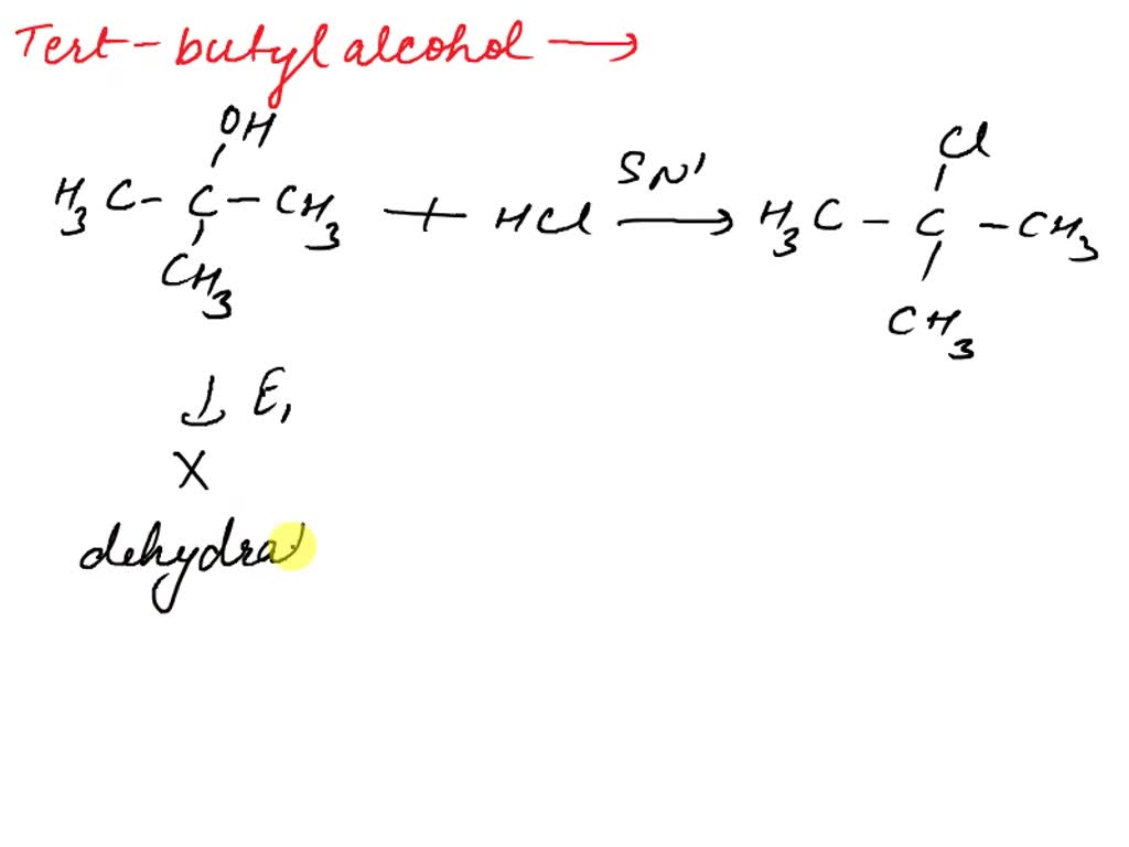 SOLVED: rrect Question 15 0 / 0.5 pts Which statement is false? Tert-Butyl alcohol reacts with ...