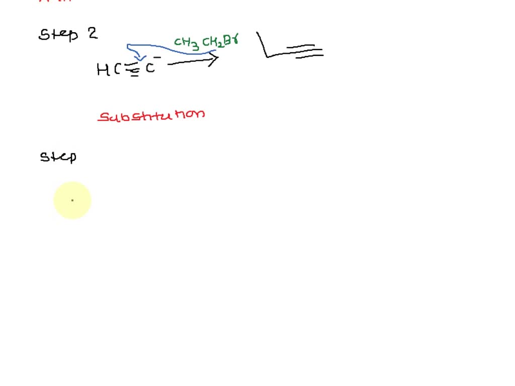 SOLVED: Devise a synthesis of CH3CH2CH2CH2Br from HC ≡ CH. You may use ...