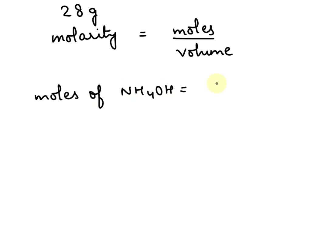 SOLVED: 3. How does adding ammonia; NHs; to water make a basic solution ...