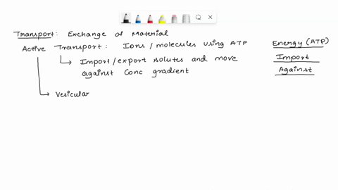 Two types of vesicular transport include endocytosis and...