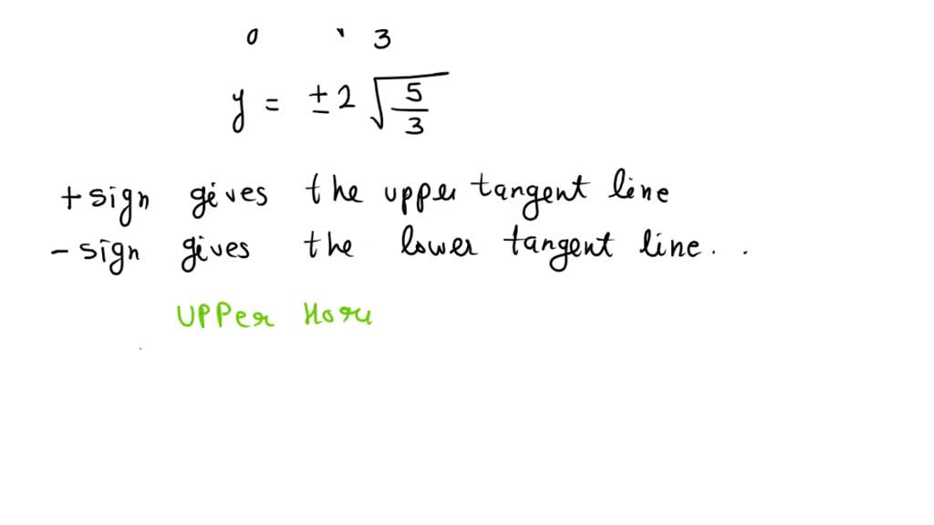 SOLVED: b: The ellipse has two horizontal tangents. Find an equation of ...