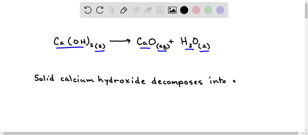 SOLVED: Calcium oxide CaO) can react with wate process? dmc Icivm nucroride IOHI2 The ...