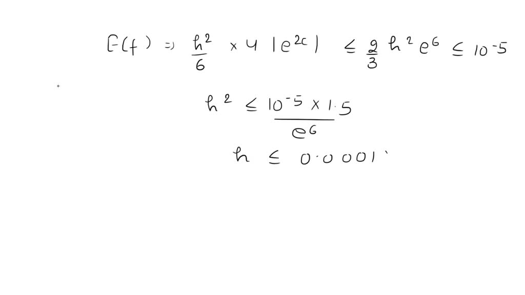 Solved Estimating Errors Exercises 29 32 Use The Error Formulas In Theorem 8 6 To Find N Such