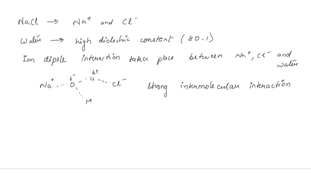 SOLVED: You have one beaker of pure H2O, the other contains ...