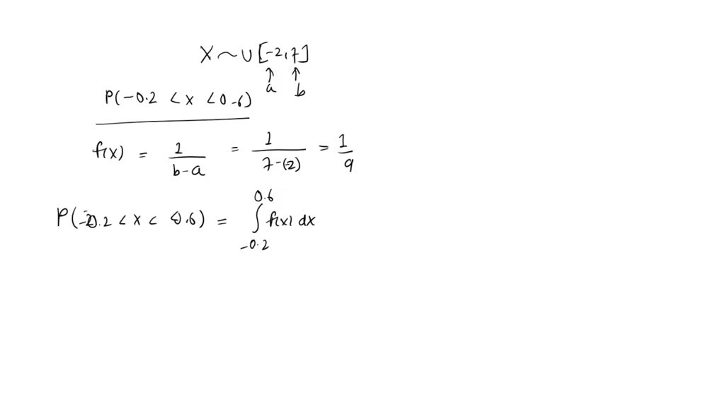 Solved The Continuous Random Variable X Is Uniformly Distributed Over The Interval 2 7 