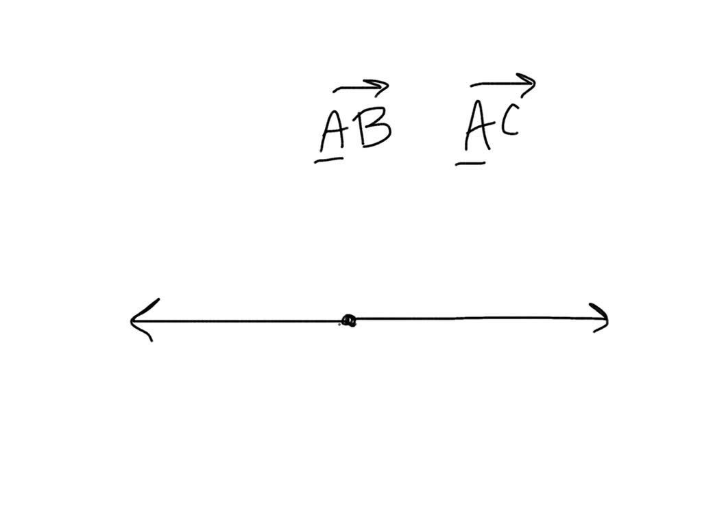 SOLVED: Explain how rays AB and AC form both a line and an angle.