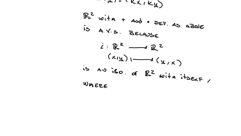 SOLVED: The set of all pairs of real numbers (x, y) with the operations ...