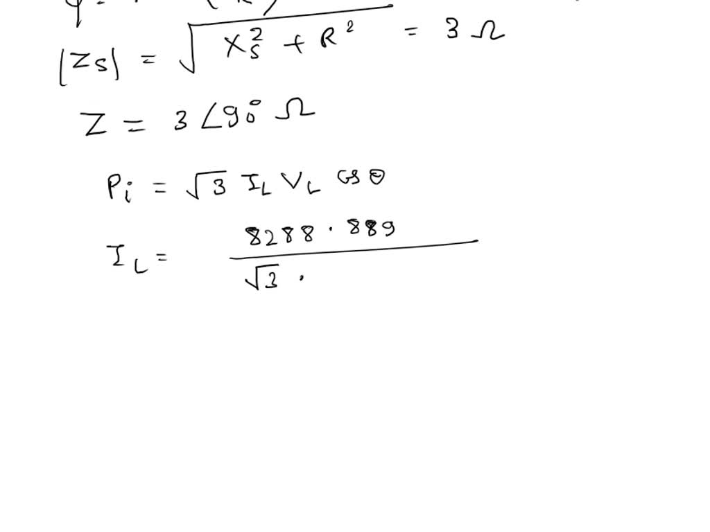 SOLVED: A 10-hp, 230-V, three-phase Y-connected synchronous motor has a reactance of 3 ohms per ...