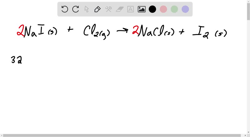 SOLVED: According t0 the following- reaction, how complete reaction of ...