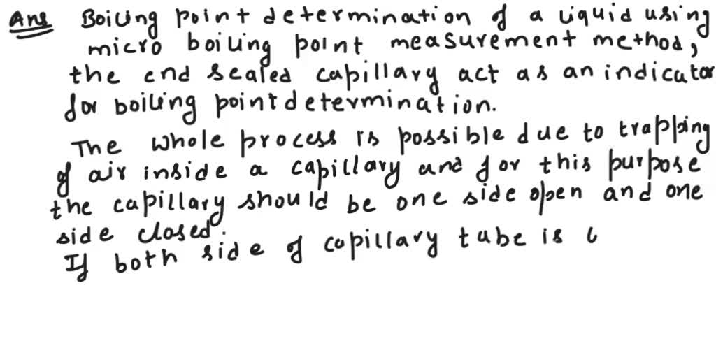 SOLVED: Summary Questions: When measuring the boiling point of a liquid ...