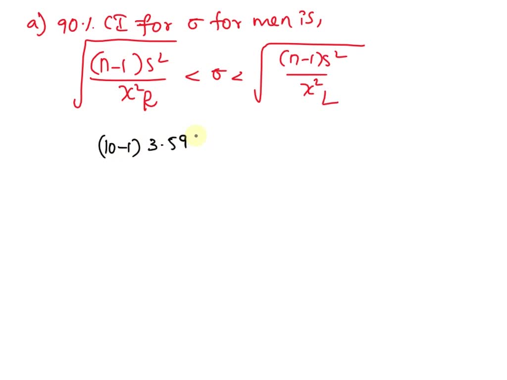 SOLVED: Texts: A study is conducted to estimate the difference between the body mass index (BMI ...