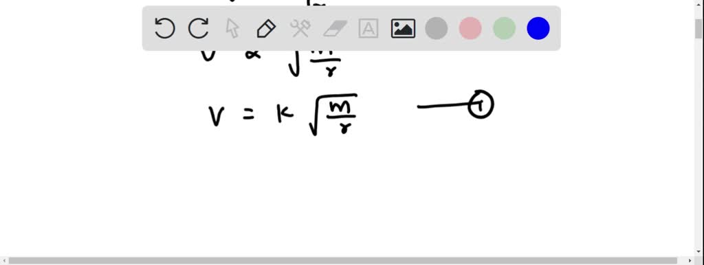SOLVED: Solve the given applied problems involving variation. The velocity ν of an Earth ...