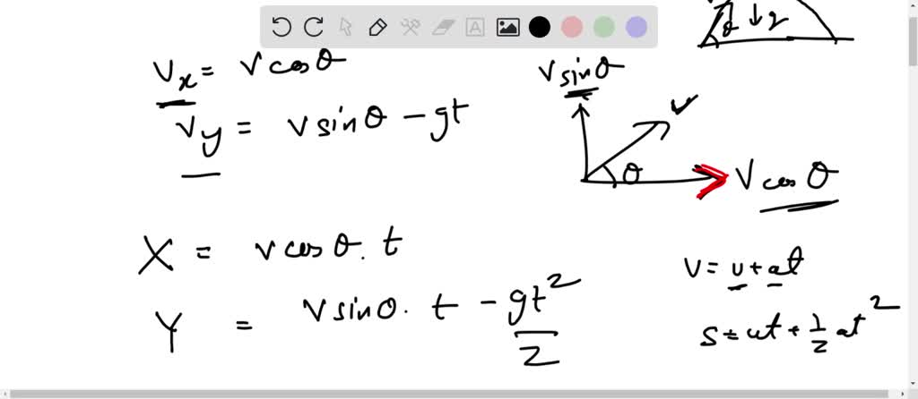 SOLVED: show and prove that the trajectory of a projectile motion is a ...