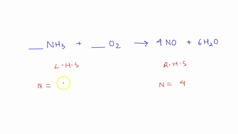 SOLVED: balance the equation N2H4-> NH3+N2