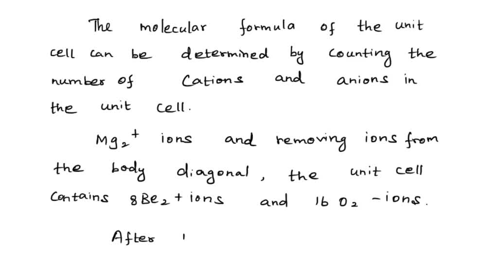 SOLVED: In BeO (Zinc Blende structure), Mg^2 + is introduced in ...