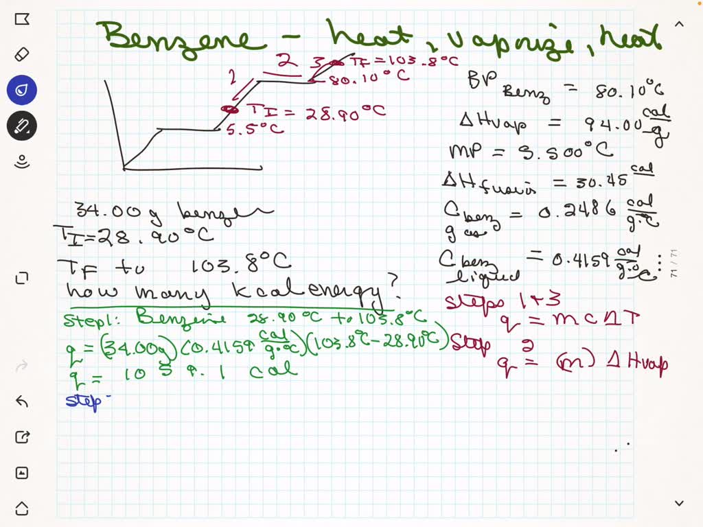 SOLVED: Benzene vapor at 100°C is transferred to a shell and tube heat ...