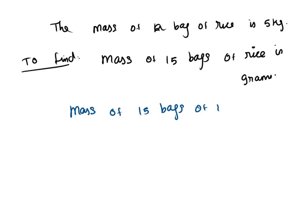 SOLVED: if price of 1kg rice is 625 rupees then what is the price of ...