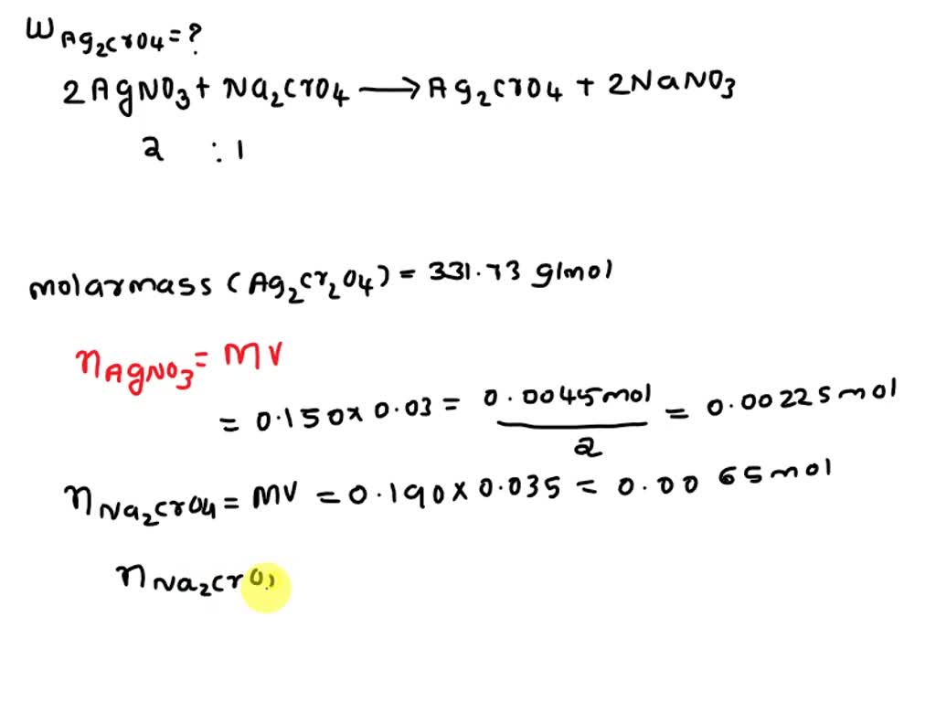 SOLVED: Silver chromate is insoluble. It forms a brick-red precipitate ...