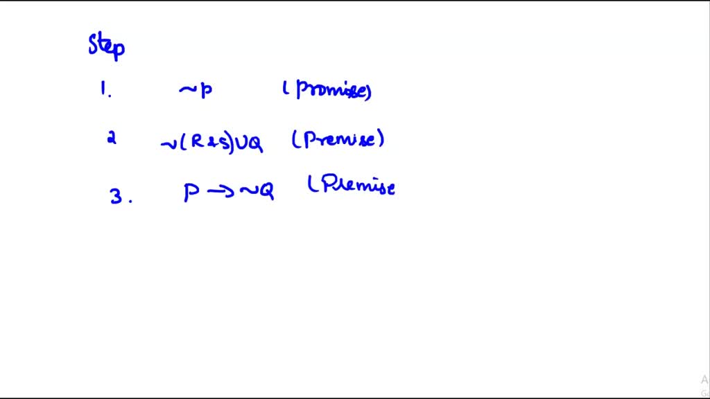 SOLVED: Construct deductions for each of the following arguments using Group I rules. Symbols ...