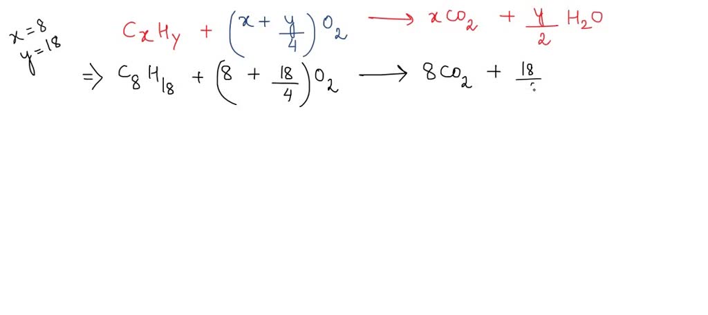 SOLVED: 'Octane (C8H18) is found in gasoline. It is burned for fuel in ...