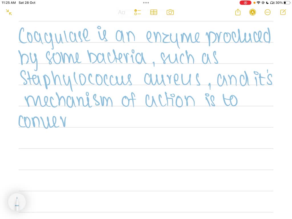SOLVED: What is the mechanism of action of Coagulase enzyme?