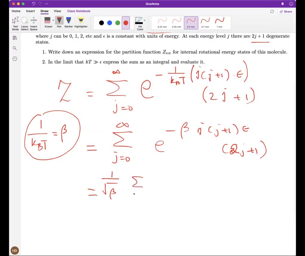 SOLVED: Consider a diatomic molecule such as CO. The allowed rotational energies are given by ...