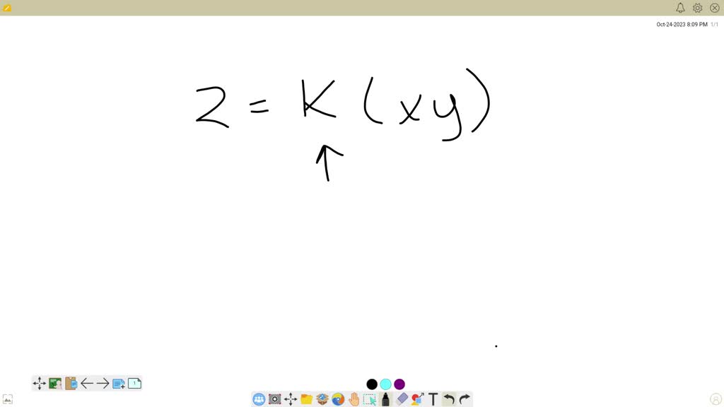 SOLVED: Find a mathematical model that represents the statement. (Determine the constant of ...