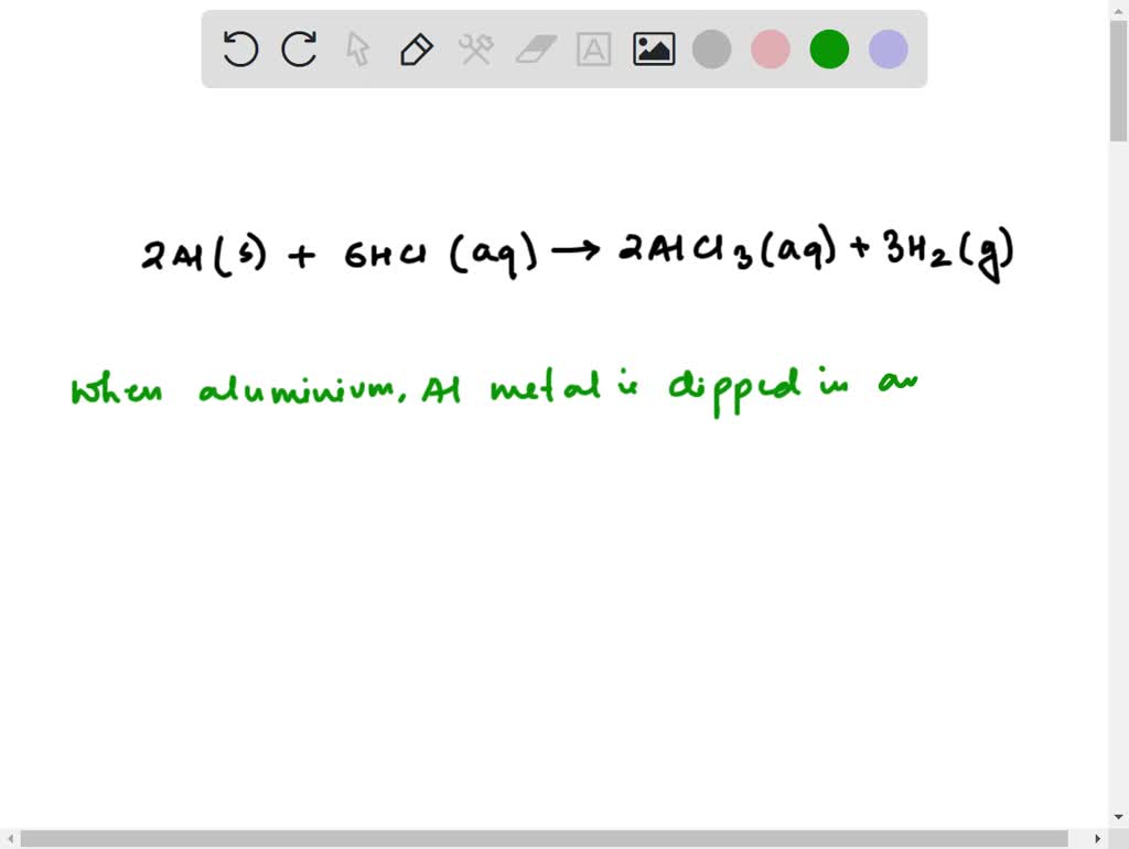 SOLVED: Chap 7 reading tutorials number 6 When aluminum, Al, metal is ... SOLVED: Chap 7 reading tutorials number 6 When aluminum, Al, metal is ...