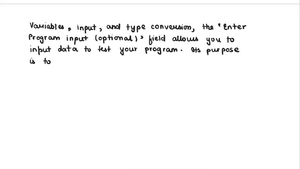 Solved It 140 Introduction To Scripting Home 125 Lab Warm Up Variables Input And Type