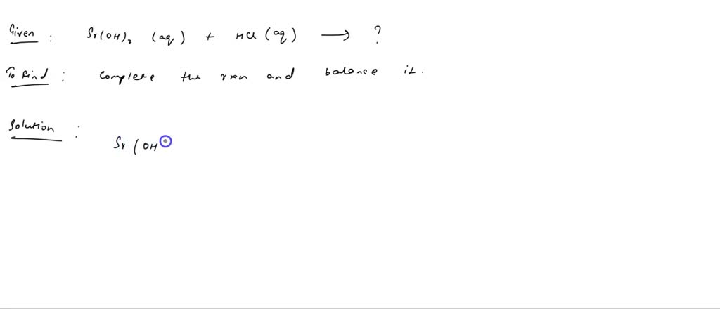 SOLVED: Complete the balanced neutralization equation for the reaction ...