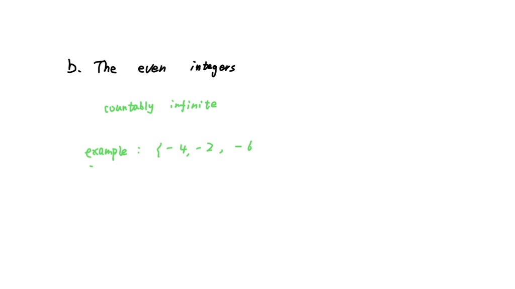 SOLVED: Determine whether each of these sets is finite, countably ...