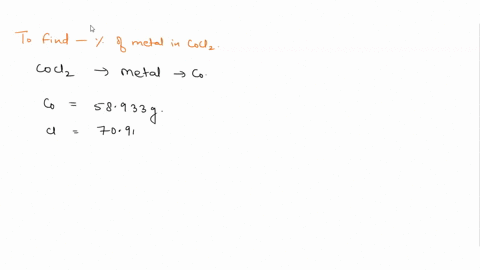 SOLVED: what are the colors of CoCl2 and CoCl2-6H2O. Please give source ...